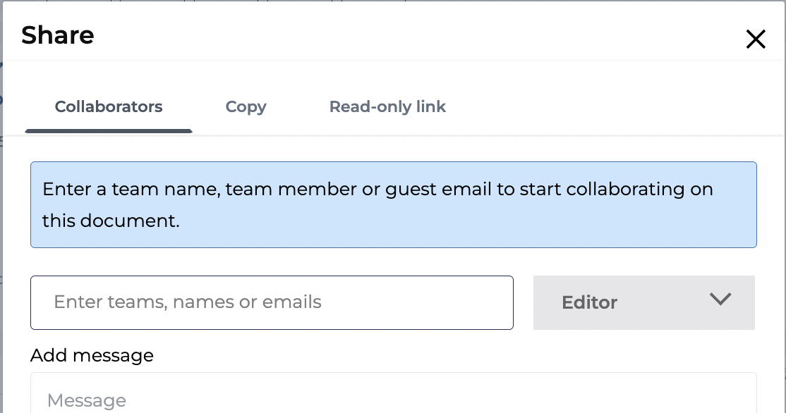 Sharing files and collaboration